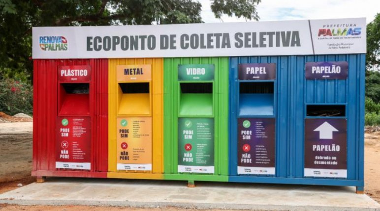 Palmas possui 39 ecopontos de coleta seletiva - Luiz Armando Costa